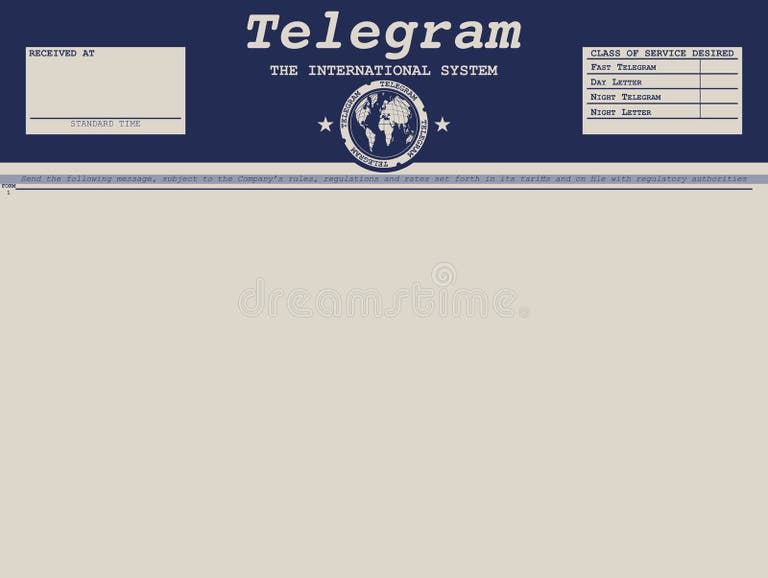 Telegram Form Stock Illustrations – 123 Telegram Form Stock ...