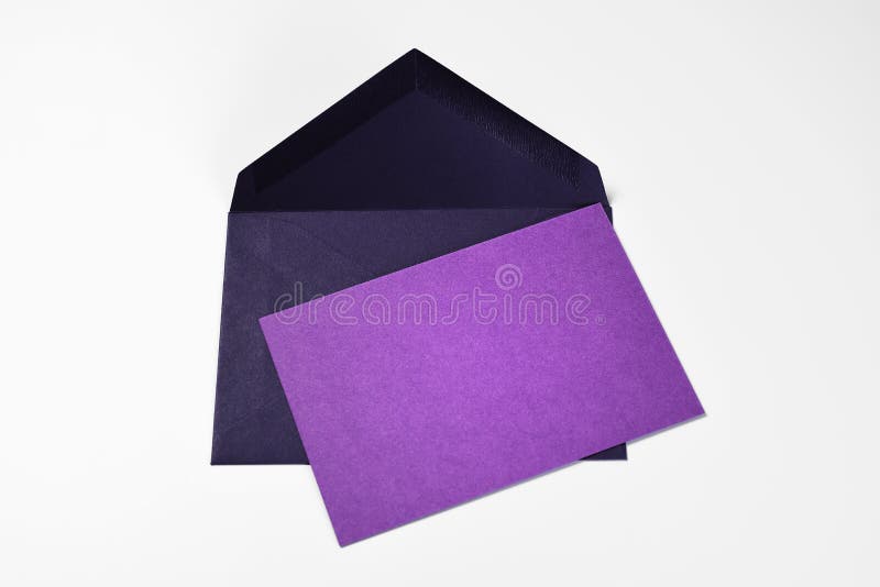 Violet Card Tagmon Bright Colourful Paper. Stock Photo - Image of ...