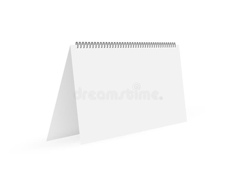 Blank Wall Calendar with Spring. Vector Illustration Stock Vector ...