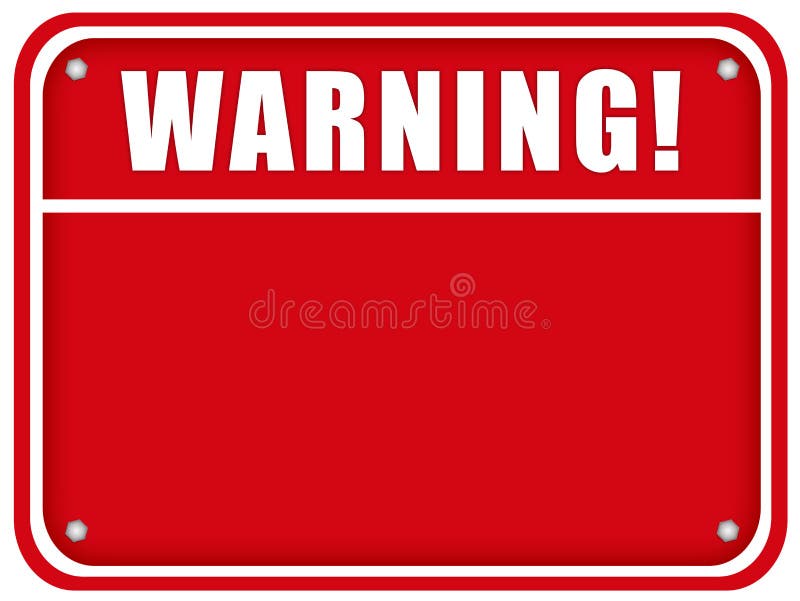 Blank warning board stock illustration. Illustration of copy - 14908382