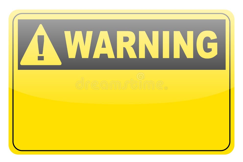Blank warning lable stock vector. Illustration of advice - 25623161
