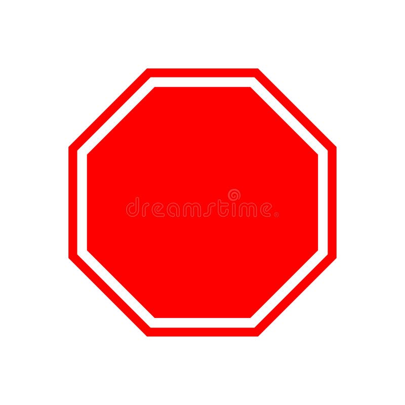Blank Red White Warning Sign Stock Illustrations – 2,802 Blank Red ...