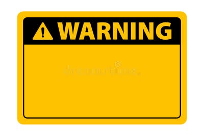 Blank Warning Sign. Vector Illustration Stock Vector - Illustration of ...