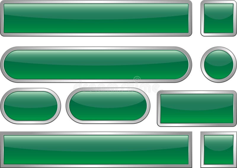 Blank web buttons stock vector. Illustration of abstract - 118622220