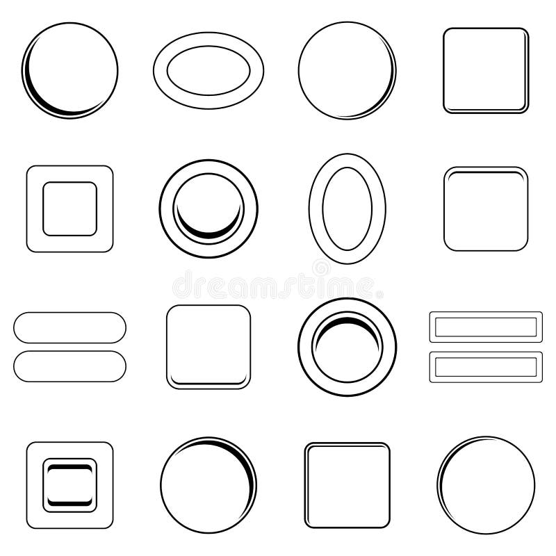 Glassy Interface Navigation Buttons Stock Illustrations – 122 Glassy ...