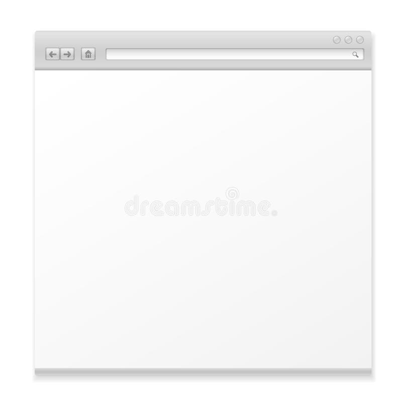 Blank web page stock vector. Illustration of internet - 43225869