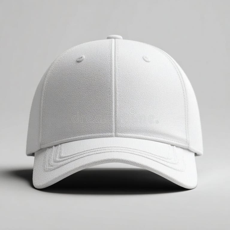 Blank White Baseball Cap Perfect for Mockups Designs Stock Illustration ...