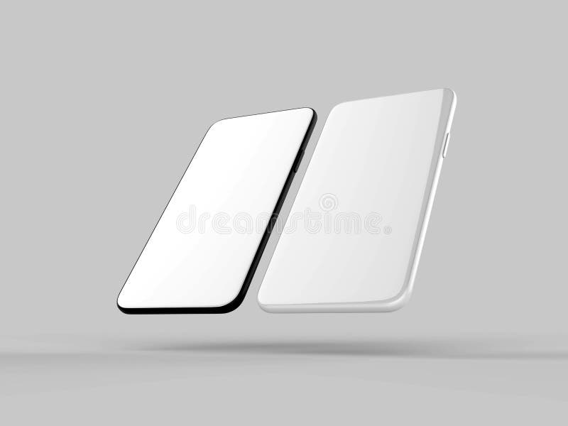 Blank White Bezel less Smart Phone Screen for for Digital Design ...