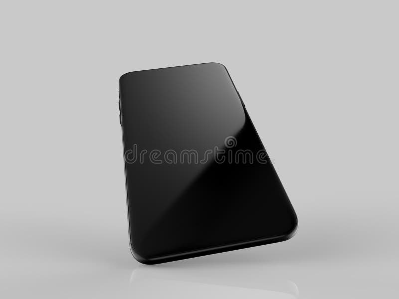 Blank White Bezel less Smart Phone Screen for for Digital Design ...