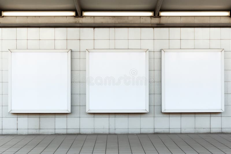 Blank White Billboard Signage, Empty Info Banner, Street Banner. Mock ...