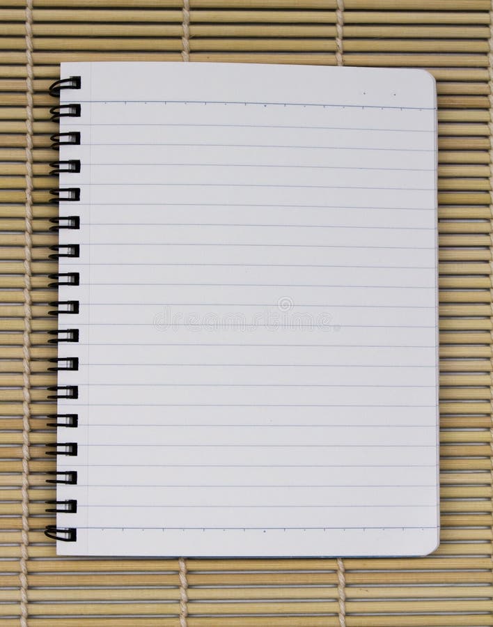 Spiral Notebook Paper without Line Stock Image - Image of background ...
