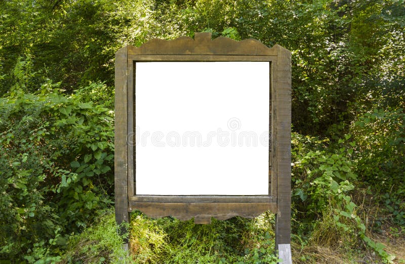 Blank Sign stock photo. Image of sign, nature, billboard - 20669198