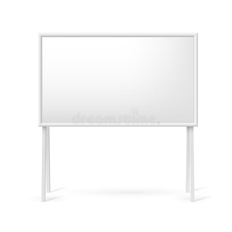 Blank white board stock vector. Illustration of empty - 40705021