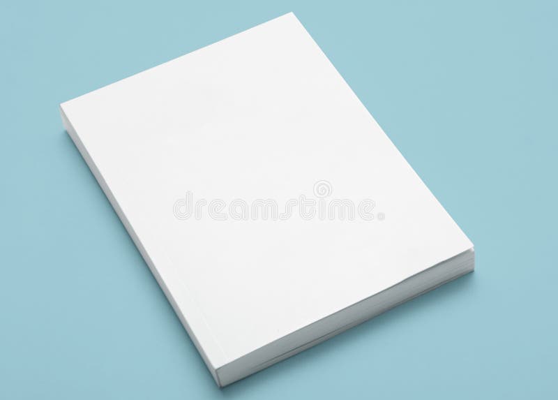 Blank White Book stock image. Image of literate, lesson - 19452465