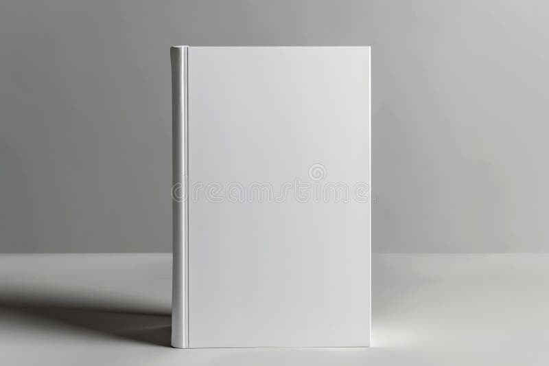 Blank White Book Cover for Mockup. Isolated Background Stock Photo ...