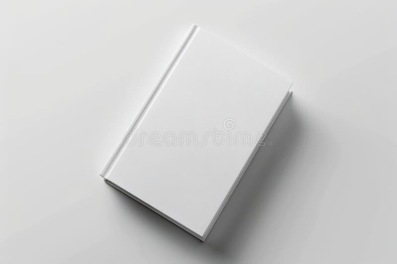 Blank White Book Hardcover Mockup Floating on Business Building ...
