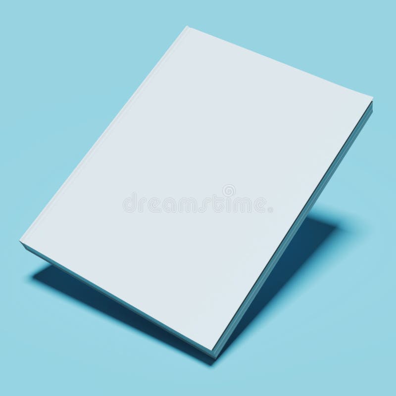 Blank white book stock illustration. Illustration of copybook - 52388239