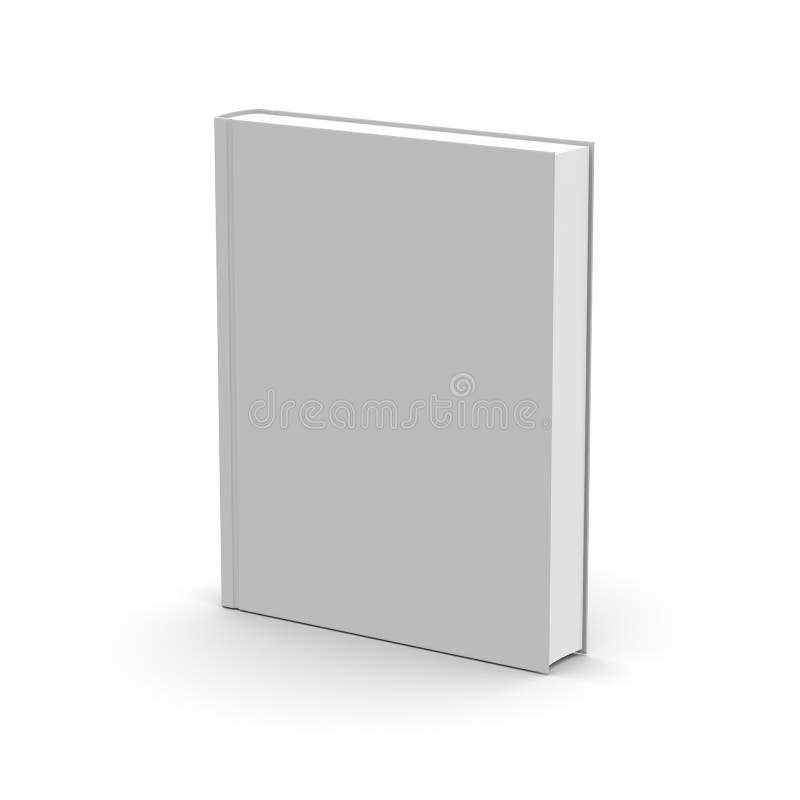 Isolated blank book back stock illustration. Illustration of editable ...