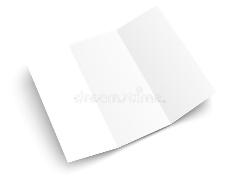 Blank White Booklet Vector Template. Vector Mockup Stock Vector ...