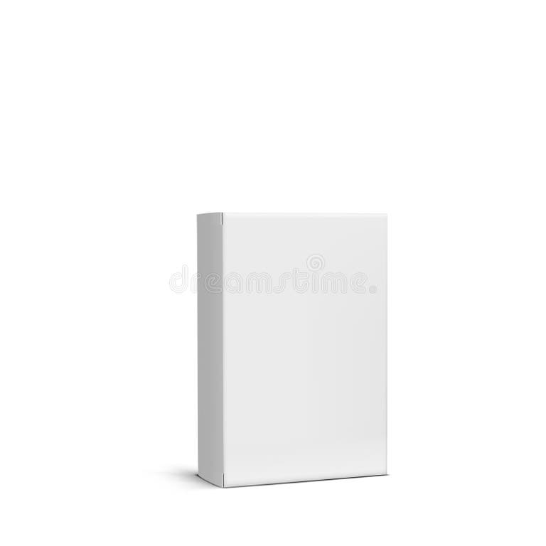 Blank White Box Packaging Mockup for Product Design Vector Stock Vector ...