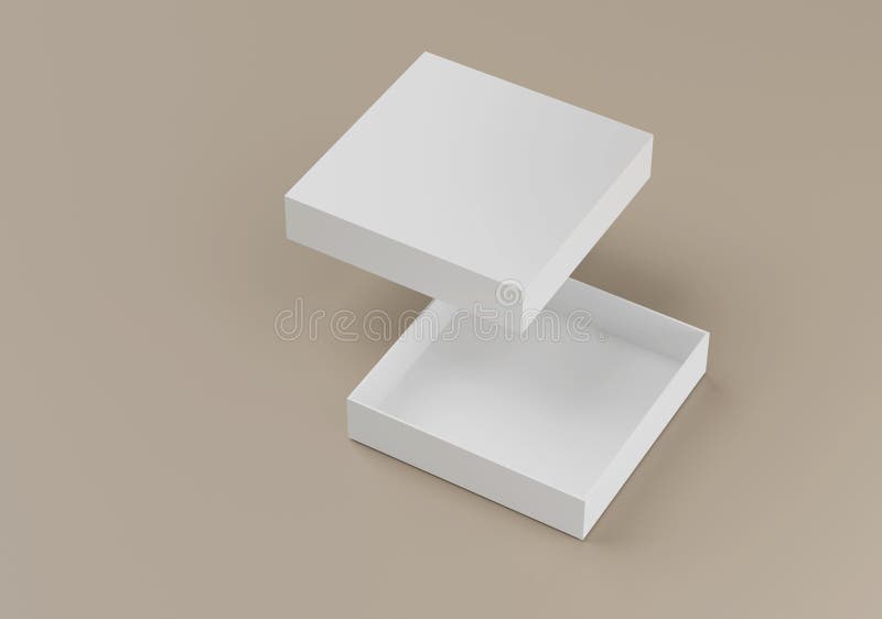 Blank White Boxes Mockup Stack Up - 3D Illustration Stock Illustration ...