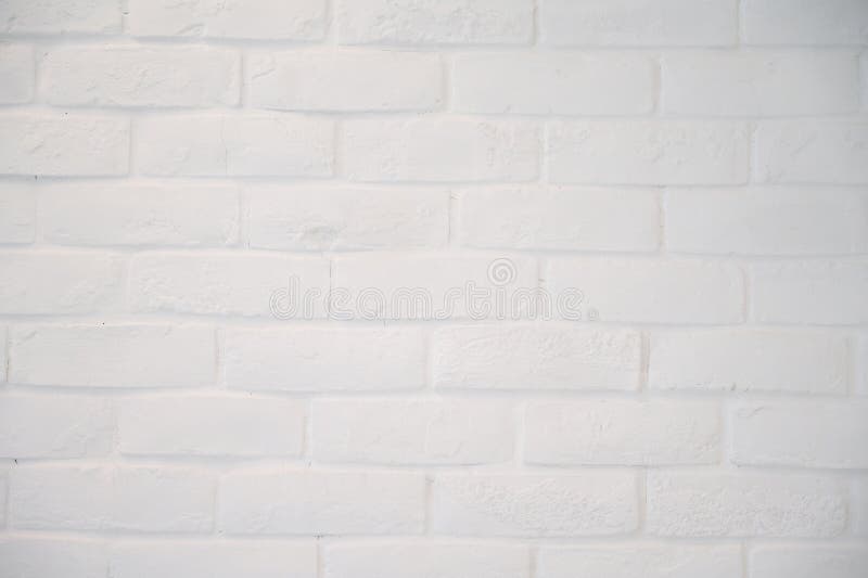 Blank White Brick Wall Background, Interior Design for Home Stock Image ...