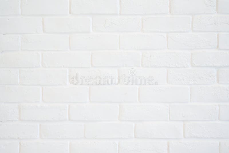 Blank White Brick Wall Texture Background, Interior Design Stock Image ...
