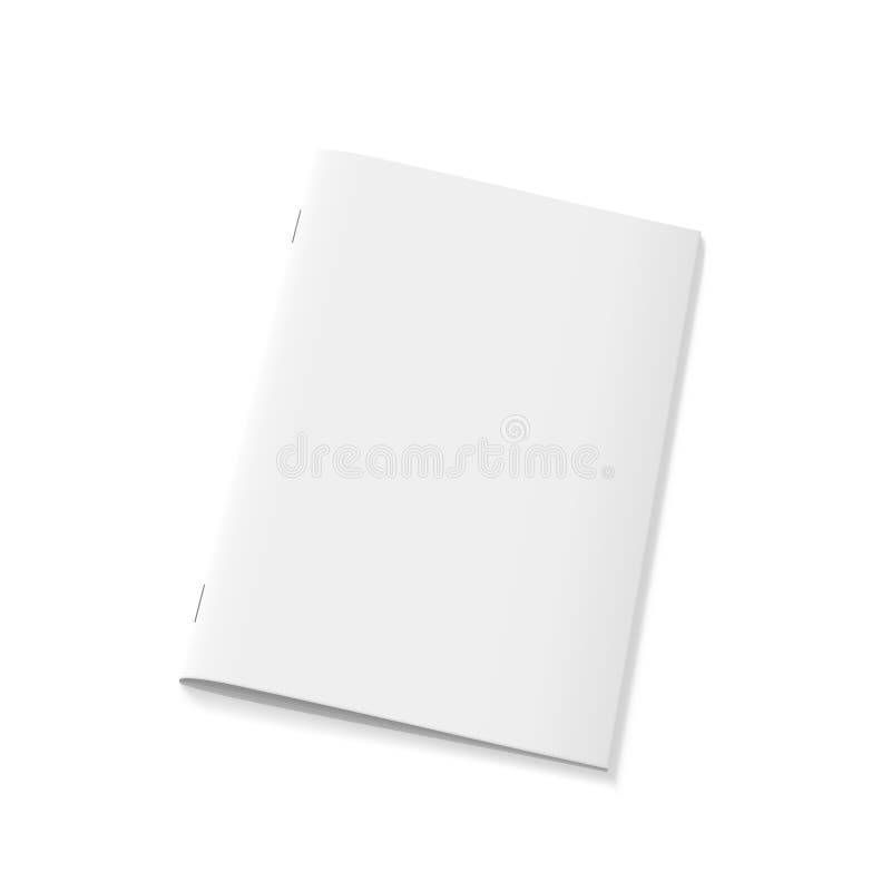 Blank White Brochure Flyer Mockup Template for Design Vector Stock ...
