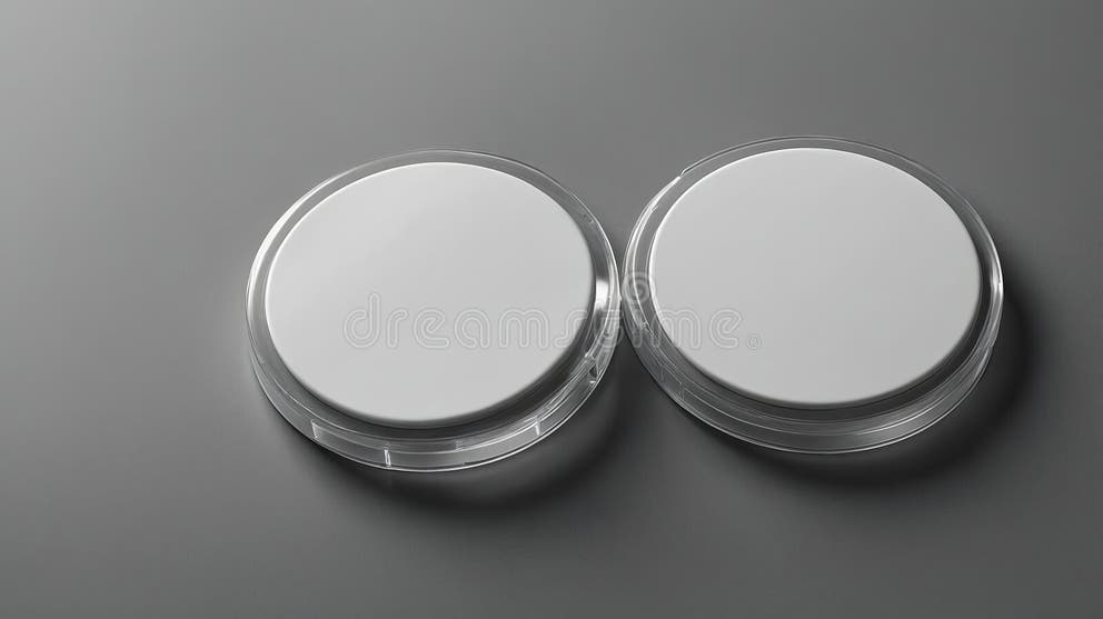 Blank White Button Badge Stack Mockup Stock Illustration - Illustration ...