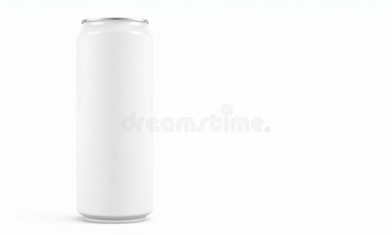 Blank White Can Mockup on Light Background, Perfect for Branding and ...