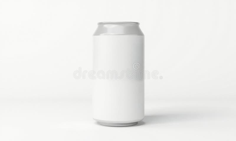 Blank White Can Mockup on Light Background, Perfect for Branding and ...