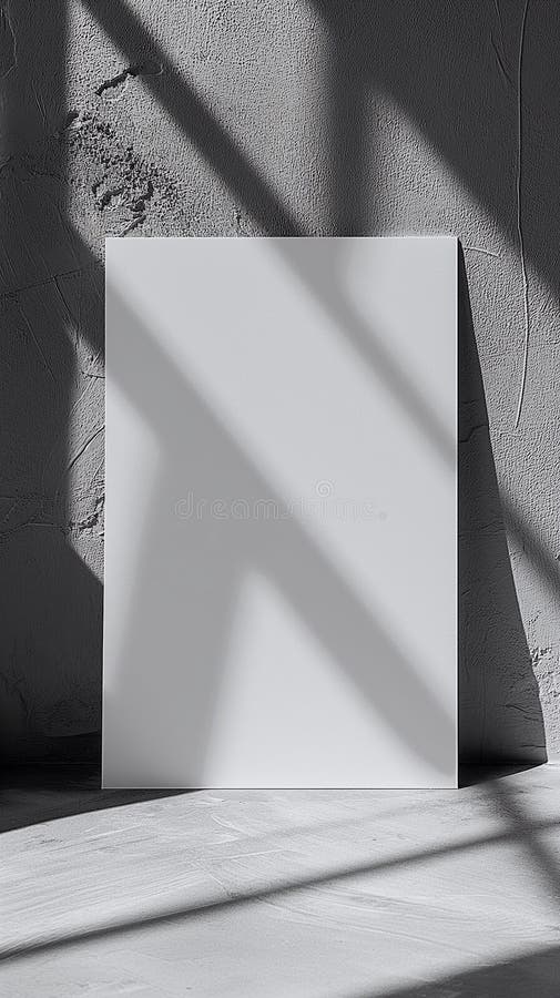 Blank Canvas with Dramatic Lighting Stock Photo - Image of sunlight ...