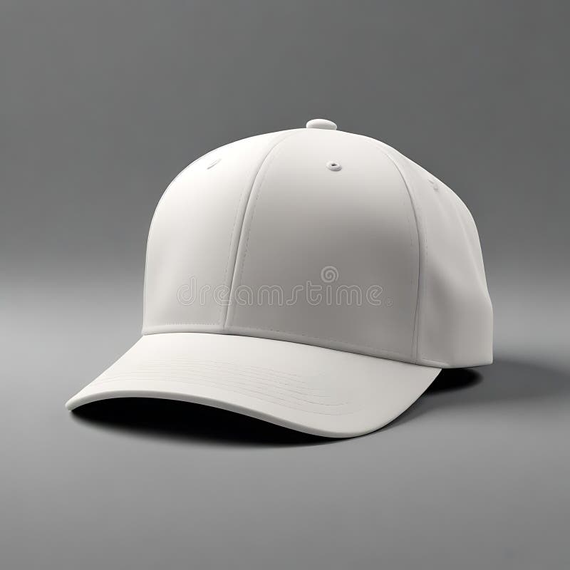 Blank White Cap Mockup Template Designs Stock Illustration ...
