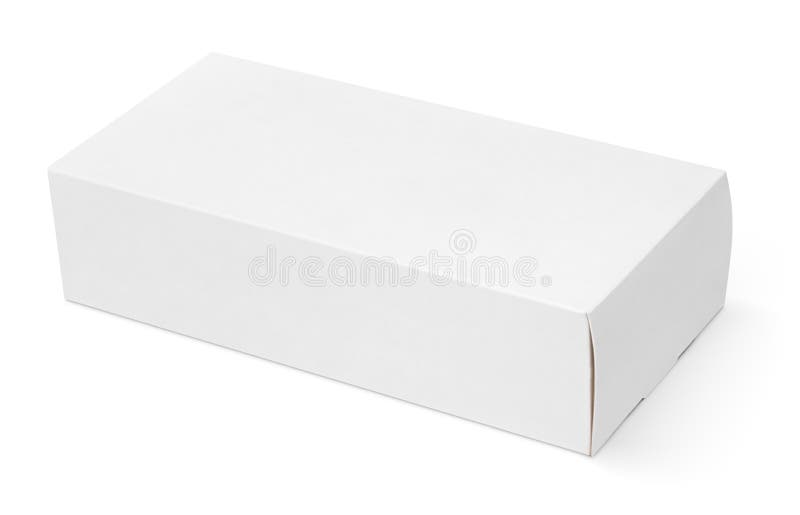 Blank white cardboard box stock image. Image of merchandise - 52210481