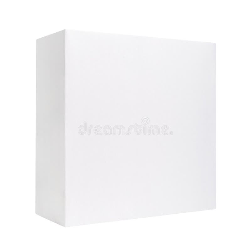 Blank White Cardboard Box Isolated on White Background Stock Photo ...