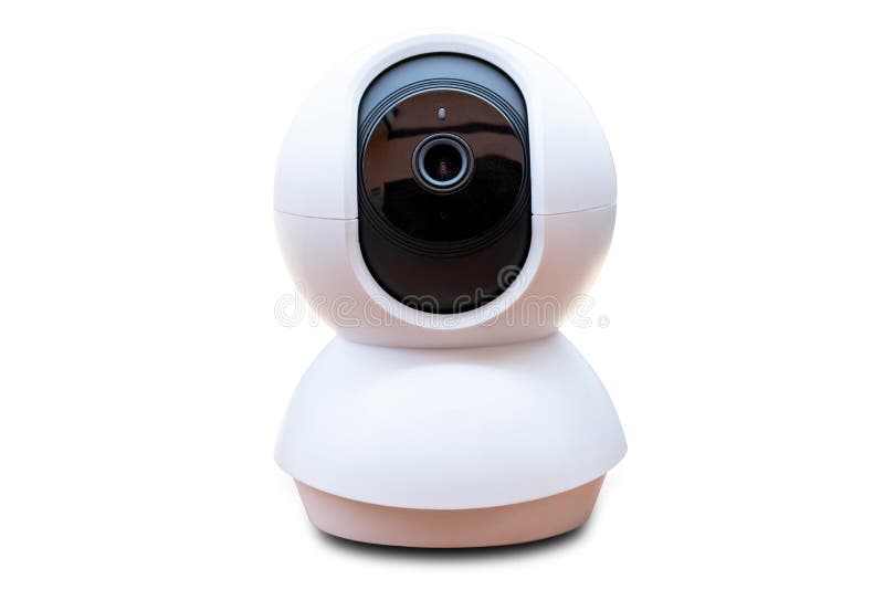 A Blank White CCTV Camera Security that Hasn`t Been Installed Isolated ...