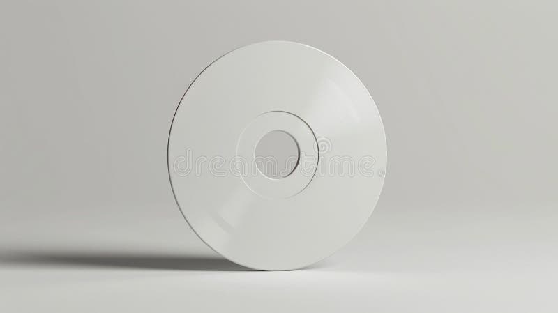 Blank White CD or DVD Disc Mockup Perfect for Design Presentation Clean ...