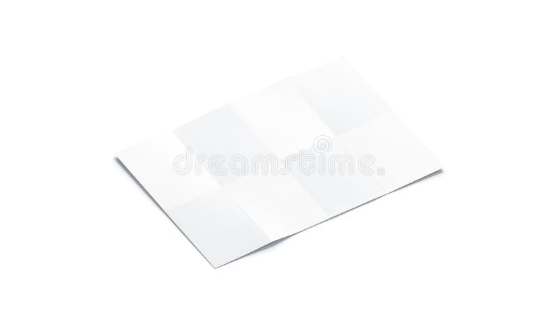 Blank White Chart Booklet Mockup, Isolated, Side View Stock ...
