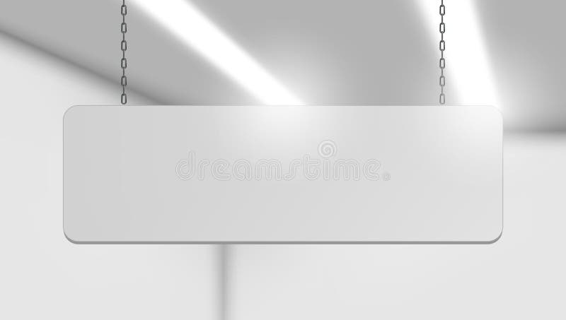 Blank White Clear Advertising Sign for Desing Stock Vector ...
