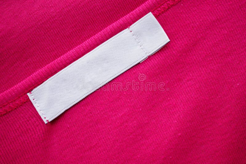 Blank White Clothes Tag Label on New Shirt Stock Photo - Image of empty ...