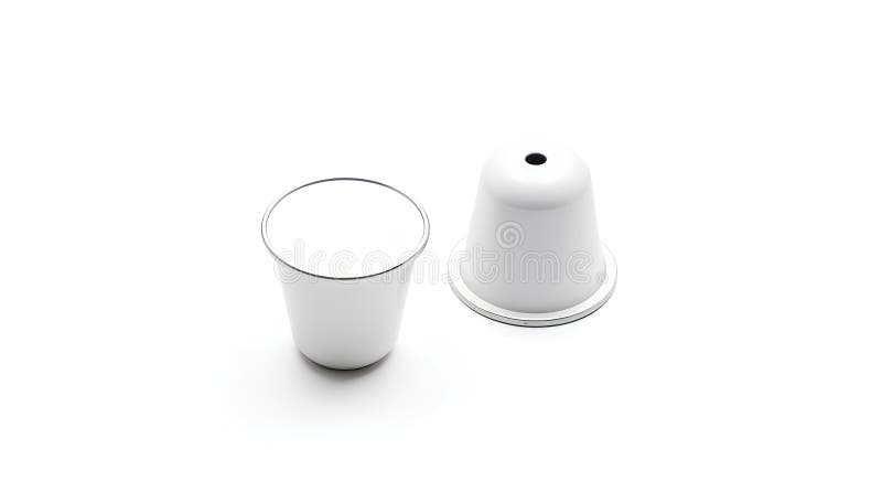 Blank White Coffee Capsule Box Mock Up, Isolated, Side View, 3d ...