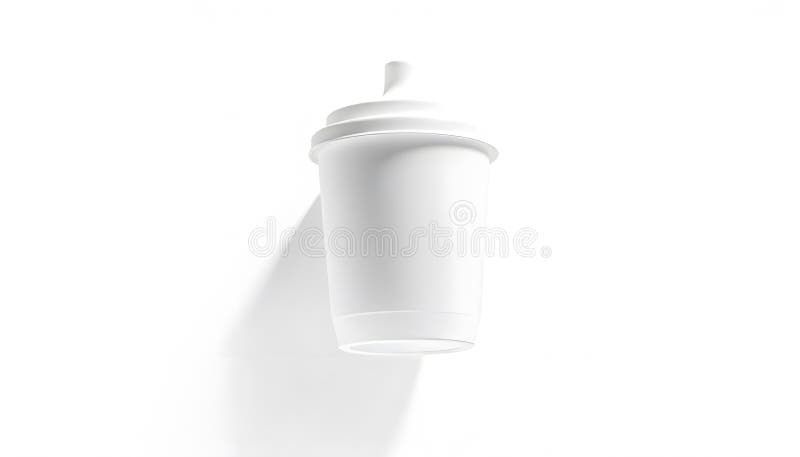 Blank White Coffee Cup Mockup: Perfect for Branding and Design Stock ...