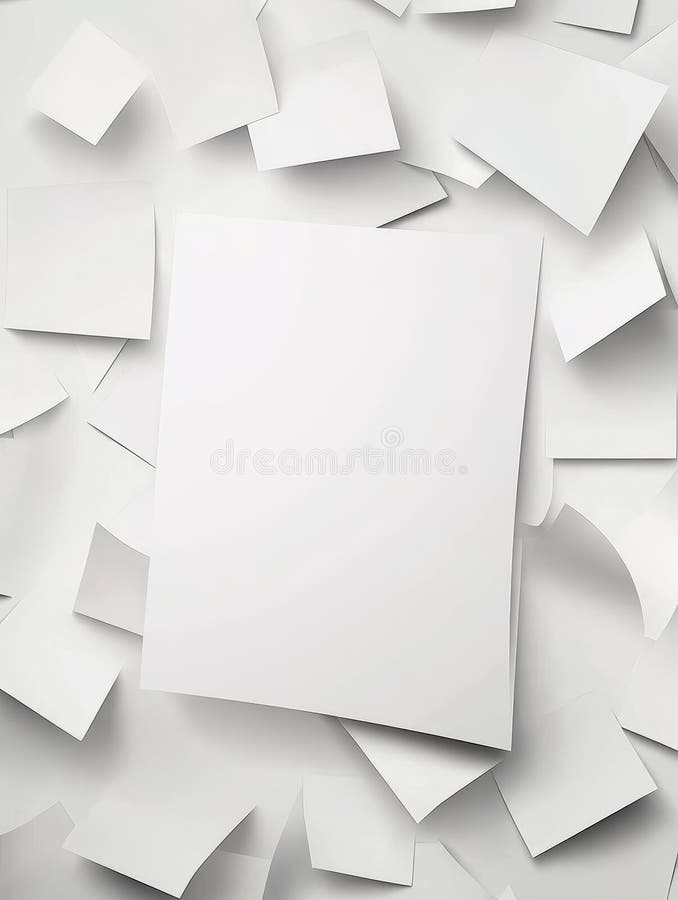 Blank White Crumpled Paper Texture Background Abstract of Blank White ...