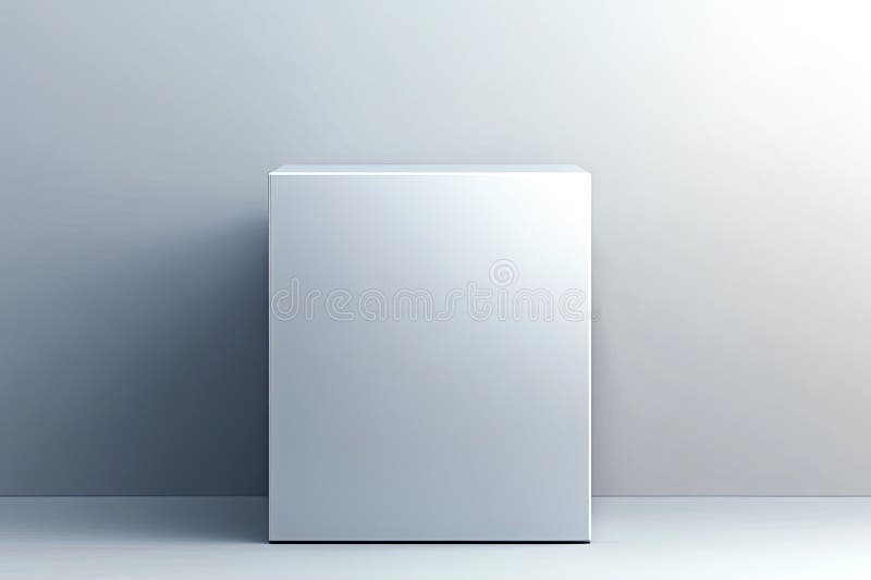 Minimalist White Cube Display Stock Illustration - Illustration of ...