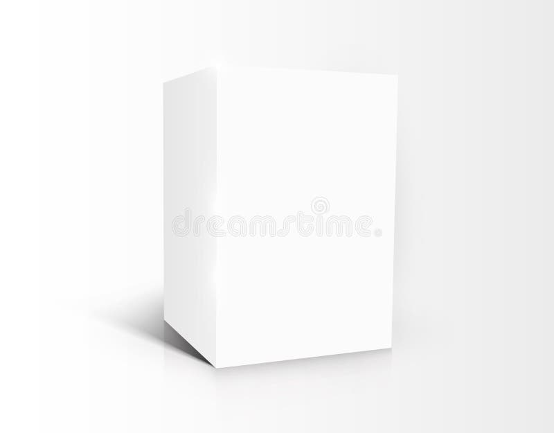 Blank White Cube Isolated on White Background. Stock Vector ...