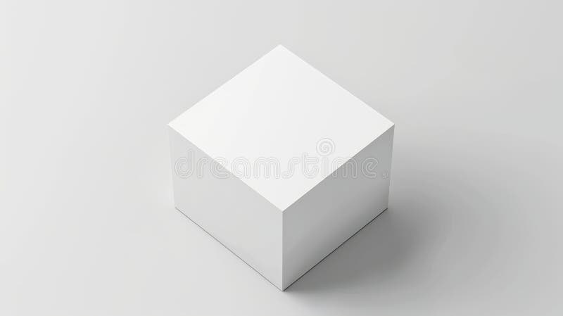 A Blank White 3D Visiting Card Template 3d Render Illustration for Mock ...