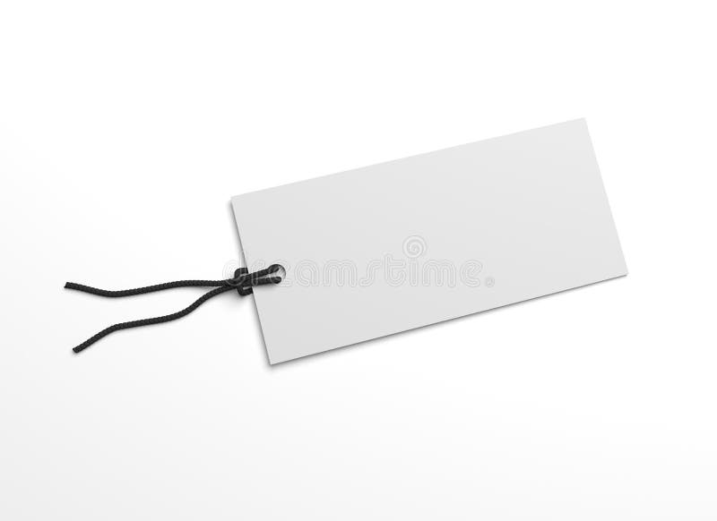 Two 3D Illustration Hang Tags for Priceing and Branding. Stock ...