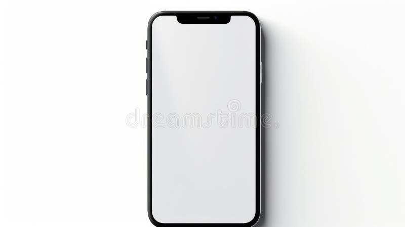 Blank White Display Business Phone Technology Screen Mobile Digital ...
