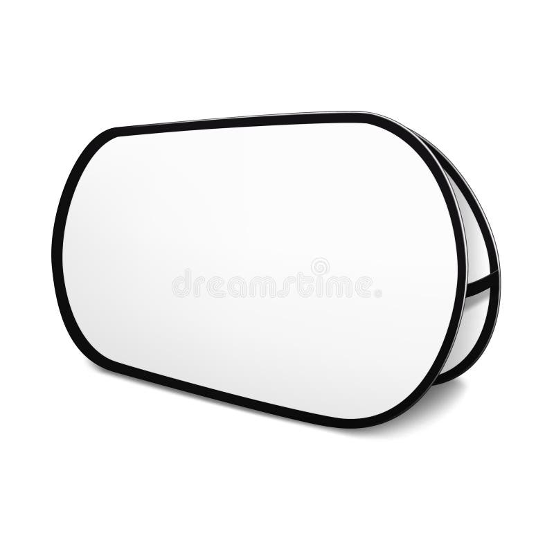 Blank White Double-sided Pop-up Banner Realistic Vector Mockup. Trade ... Blank White Double-sided Pop-up Banner Realistic Vector Mockup. Trade ...