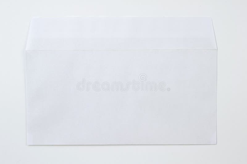 Blank white envelope stock photo. Image of identity, envelopes - 97625460